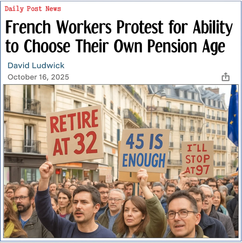 French Workers Protest for Ability to Choose Their Own Pension Age